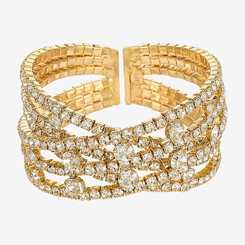 Click here for Monet Jewelry Womens Glass Cuff Bracelet  One Size... prices