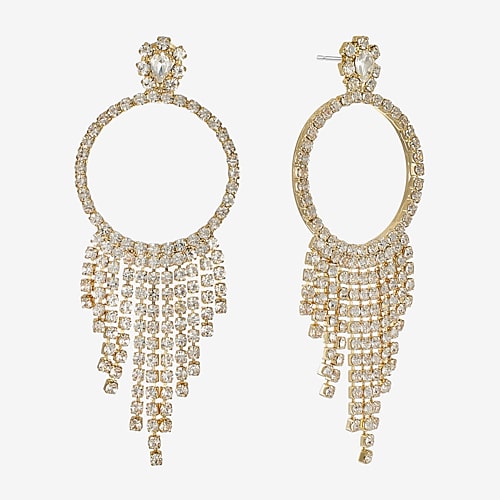 Click here for Monet Jewelry Womens Glass Round Hypoallergenic Dr... prices