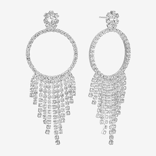Click here for Monet Jewelry Womens Glass Round Hypoallergenic Dr... prices