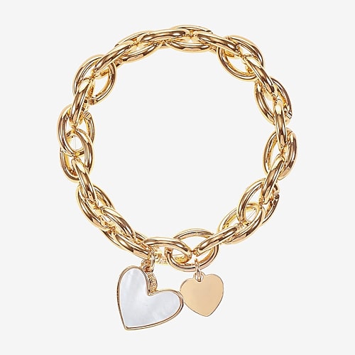 Click here for Liz Claiborne Womens Shell Heart Stretch Bracelet... prices