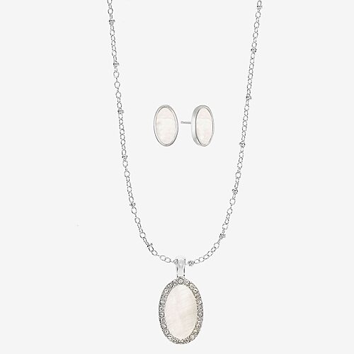 Click here for Liz Claiborne Womens Shell Oval 2-pc. Jewelry Set... prices