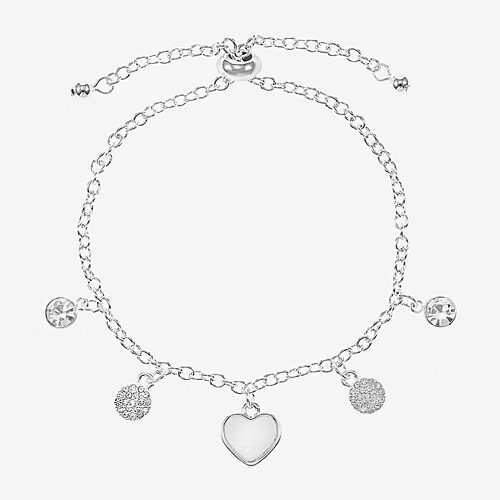 Click here for Liz Claiborne Womens Shell Heart Charm Bracelet  O... prices