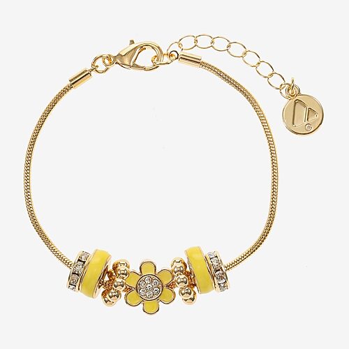 Click here for Liz Claiborne Womens Glass Flower Charm Bracelet... prices