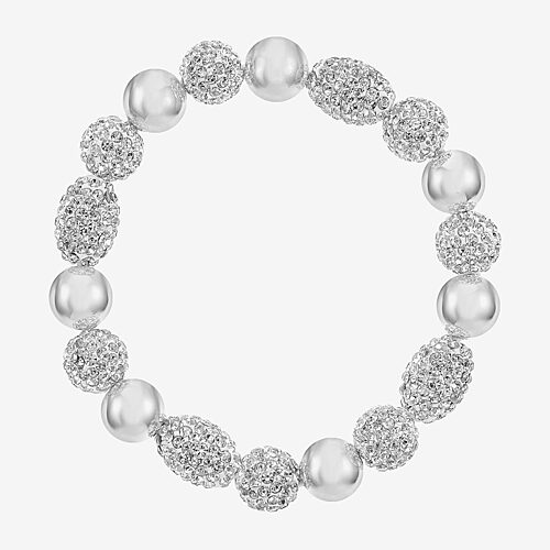 Click here for Monet Jewelry Womens Pink Glass Round Stretch Brac... prices