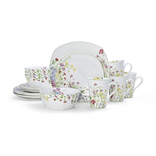 Click here for Mikasa Wild Flower 16-pc. Bone China Dinnerware Se... prices