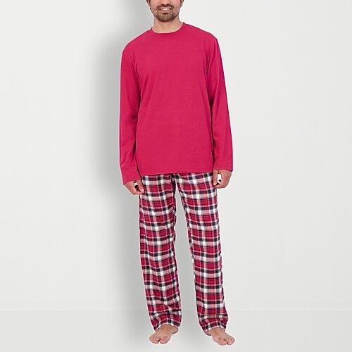 Click here for Hanes Mens Crew Neck Long Sleeve 2-pc. Pajama Sets... prices