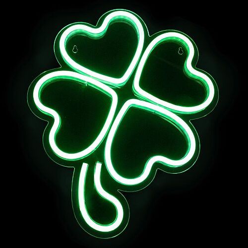 Click here for Northlight 15in Led Lighted Neon Style Green Shamr... prices