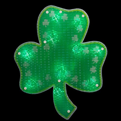 Click here for Northlight 14in Led Lighted Green Shamrock Silhoue... prices