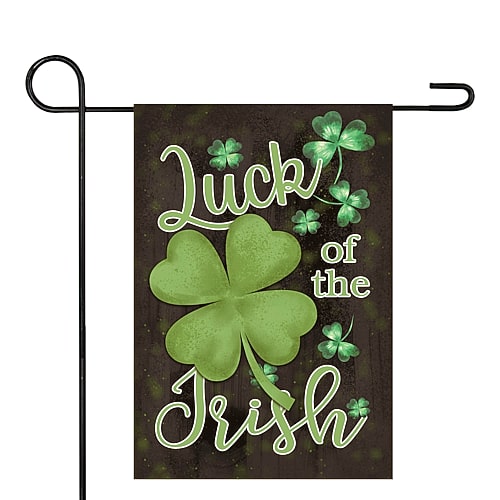 Click here for 12.5In X 18In Luck Of The Irish Shamrock Garden Fl... prices
