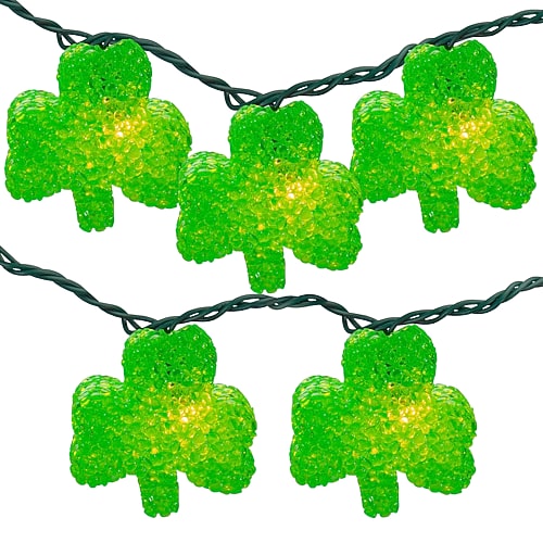 Click here for Northlight 10 7.2ft Green Irish Shamrock St Patric... prices