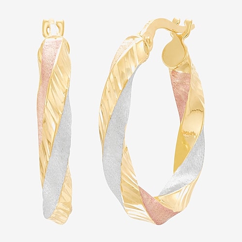 Click here for Made in Italy Womens 14K Gold 20mm Hoop Earrings... prices