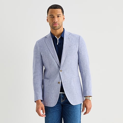 Click here for Stafford Linen Cotton Blend Mens Regular Fit Sport... prices