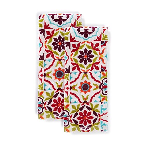 Click here for Fiesta Worn Tiles 2-pc. Kitchen Towel Set  One Siz... prices