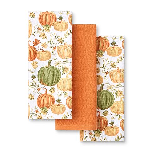 Click here for Martha Stewart Autumn Harvest Pumpkins Kitchen Tow... prices