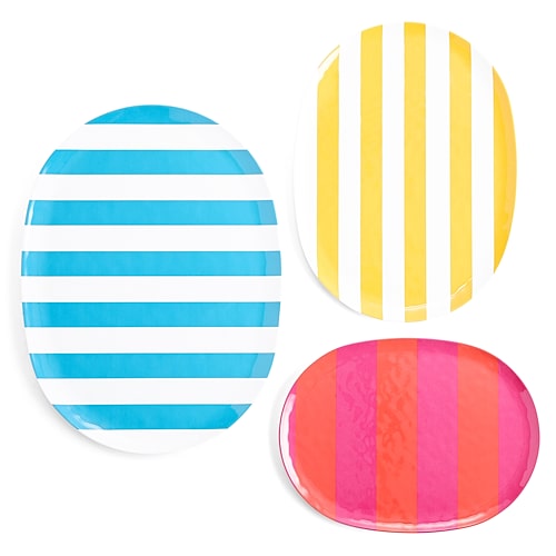 Click here for Outdoor Oasis Multistripe 3-pc. Serving Tray  One... prices