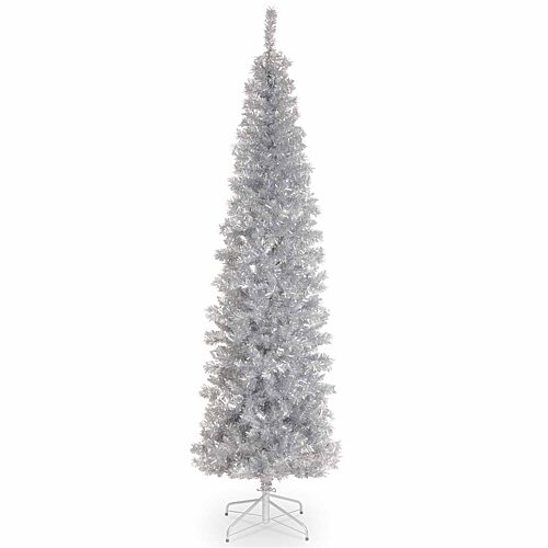 Click here for National Tree 6ft. Silver Tinsel Tree prices