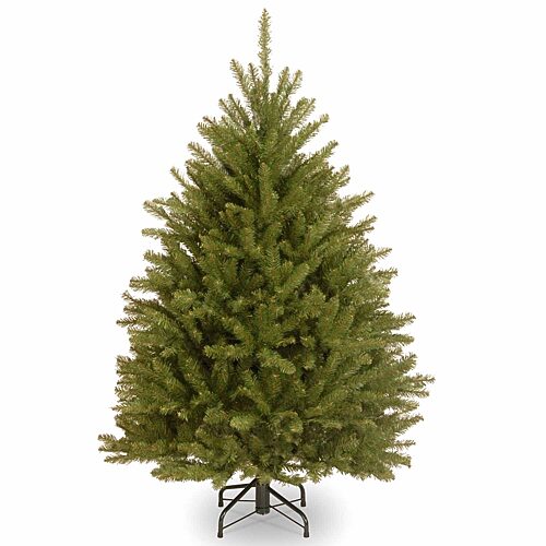 National Tree Co. Dunhill Fir Hinged 4 1/2 Foot Fir Christmas Tree  One Size  Green