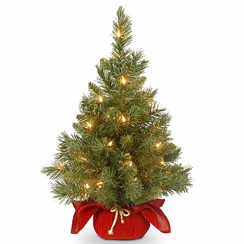 Click here for National Tree Co. 2 Foot Majestic Fir Pre-Lit Chri... prices