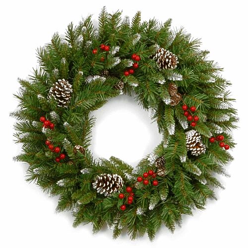 Click here for National Tree Co. Frosted Berry Wreath  One Size... prices