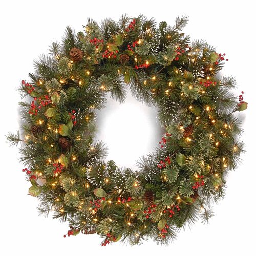 Click here for National Tree Co. Wintry Pine Wreath  One Size  Gr... prices