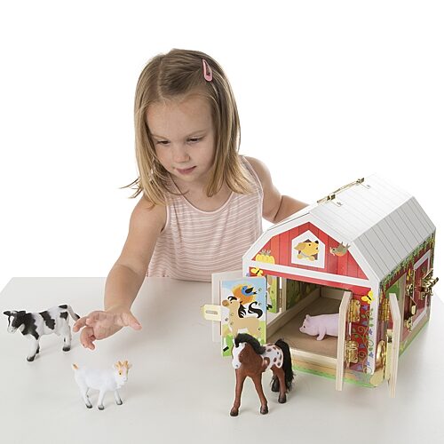 Click here for Melissa & Doug Latches Barn Interactive Toy  One S... prices