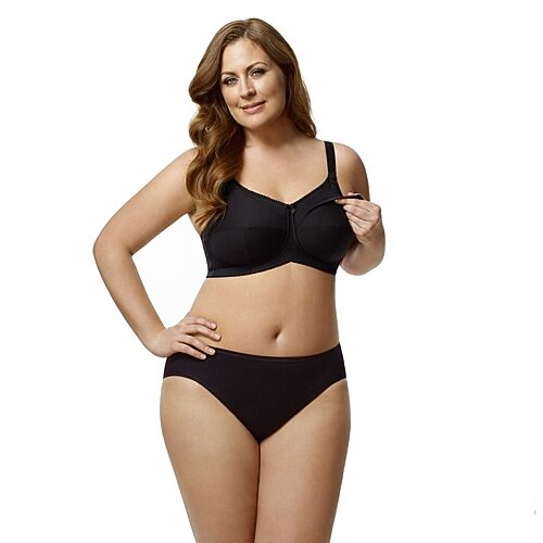 Click here for Elila Cotton Softcup Nursing Bra - 1613  I  Black prices