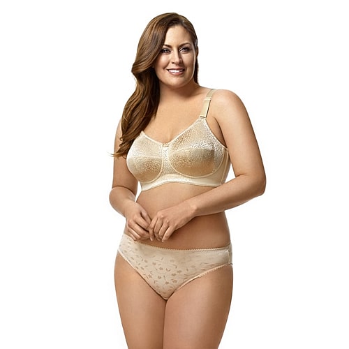 Click here for Elila Leopard Lace Softcup Full Coverage Bra - 120... prices