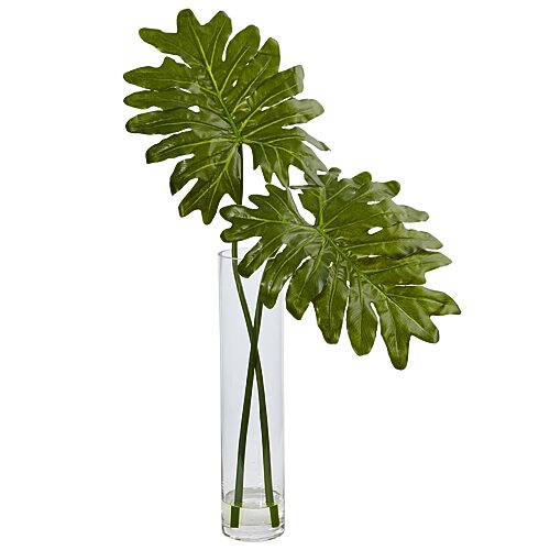 Click here for Selloum Artificial Plant in Cylinder Glass  One Si... prices