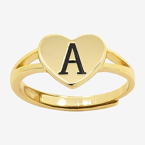 Click here for Sparkle Allure Initial Womens 2MM 14K Gold Over Br... prices