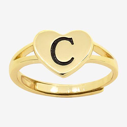 Click here for Sparkle Allure Initial Womens 2MM 14K Gold Over Br... prices