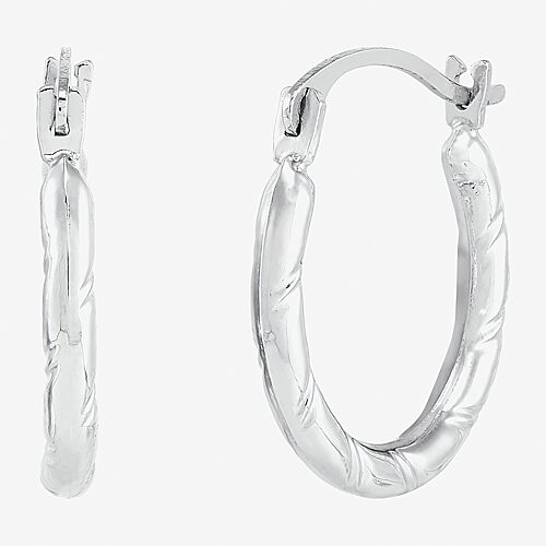 Click here for Womens 14K Gold 15.4mm Hoop Earrings  One Size  Wh... prices