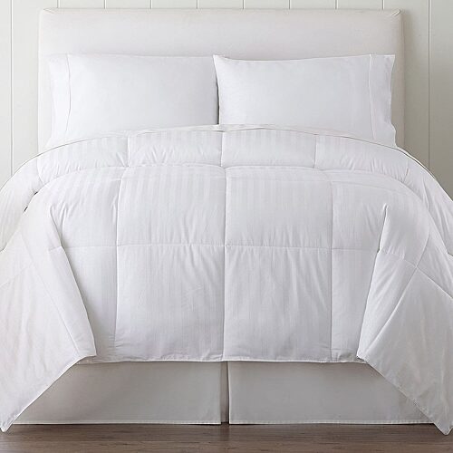Click here for 350tc Damask Stripe Down-Alternative Comforter  On... prices