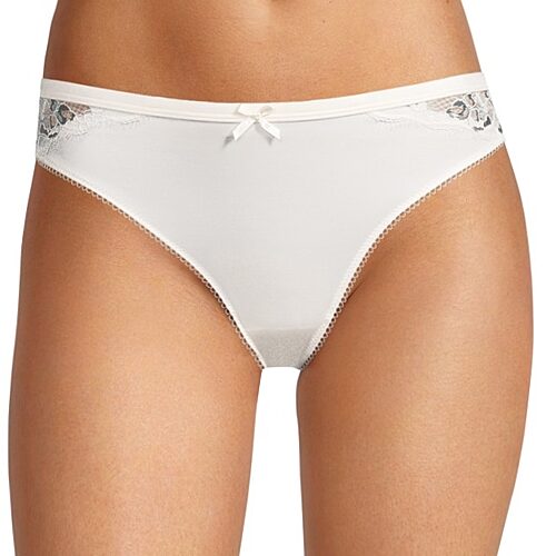 Click here for Ambrielle Womens Thong Panty 306186  Large  White prices