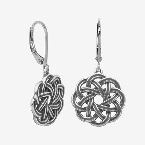 Click here for Sterling Silver Celtic Wreath Drop Earrings  One S... prices