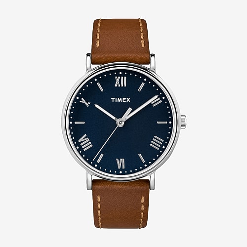 Click here for Timex Mens Brown Leather Strap Watch Tw2r63900jt... prices