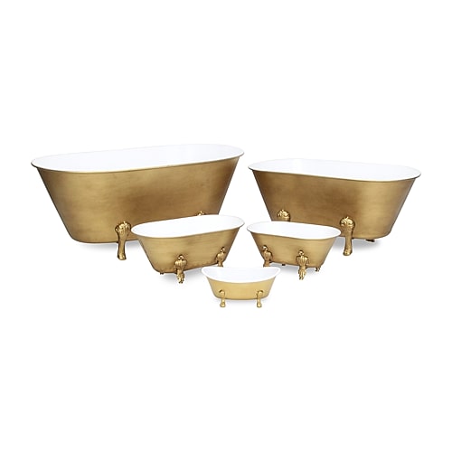 Click here for Cheungs Lavande Golden Metal Tub Handmade Tabletop... prices