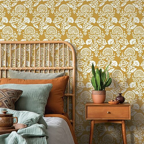 Click here for Tempaper Floral Damask Peel & Stick Wallpaper  One... prices