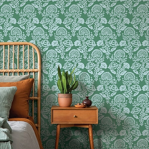 Click here for Tempaper Floral Damask Peel & Stick Wallpaper  One... prices