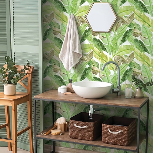 Click here for Tempaper Bahama Palm Peel & Stick Wallpaper  One S... prices