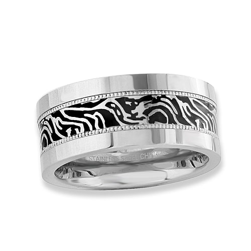 Click here for Mens 10MM Stainless Steel Wedding Band  8 prices