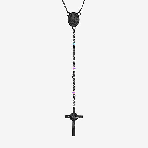 Click here for Steeltime Miraculous Medal Mens Stainless Steel Hy... prices