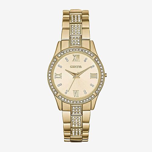 Click here for Womens Crystal-Accent Bracelet Watch  One Size  Ye... prices