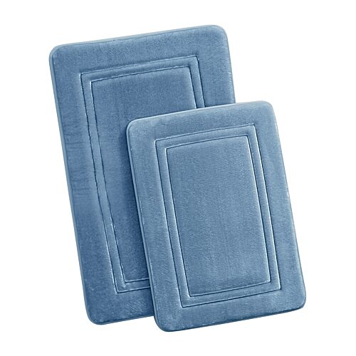 Click here for Truly Calm 2-pc. Bath Rug Set  One Size  Blue prices