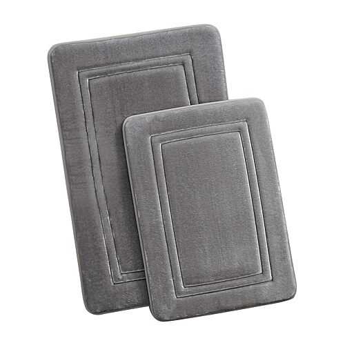 Click here for Truly Calm 2-pc. Bath Rug Set  One Size  Gray prices