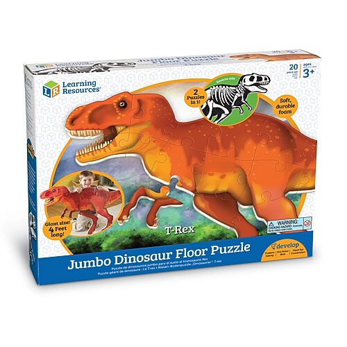 Learning Resources Jumbo Dinosaur Floor Puzzle - T-Rex Discovery Toy  One Size