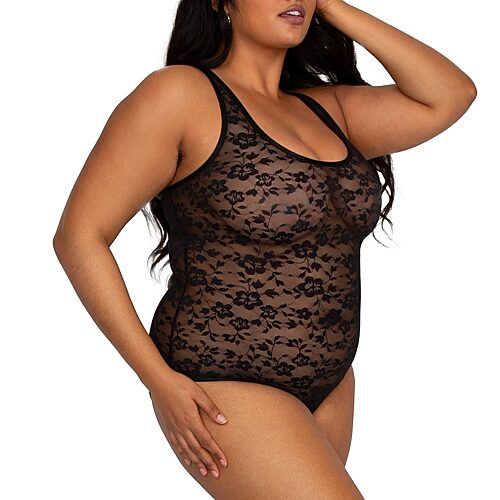 Click here for Curvy Couture No Show Lace Bodysuit- 1604  X-large... prices