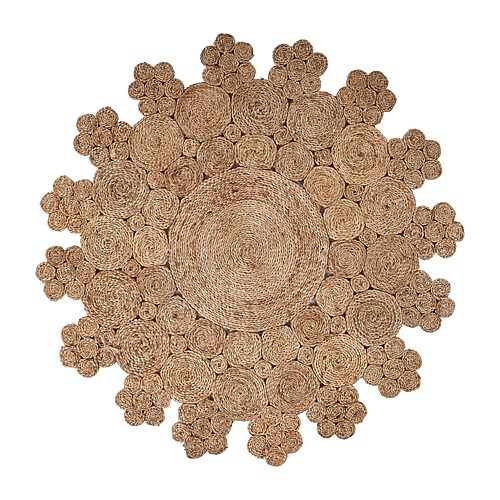 Click here for Brynn Iris Floral Braided Stain Resistant Indoor R... prices
