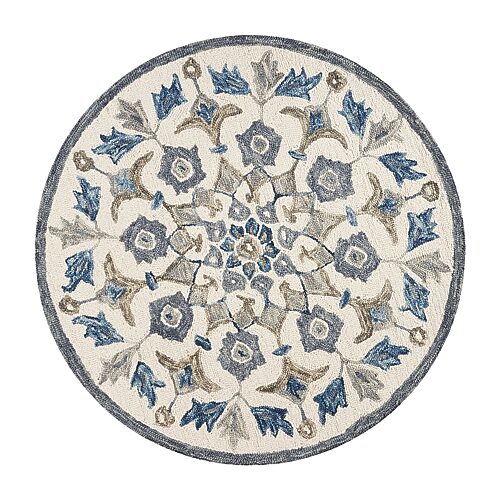 Click here for Lr Home Radiance Rdc-090 4 x 4 Round Area Rug - Iv... prices
