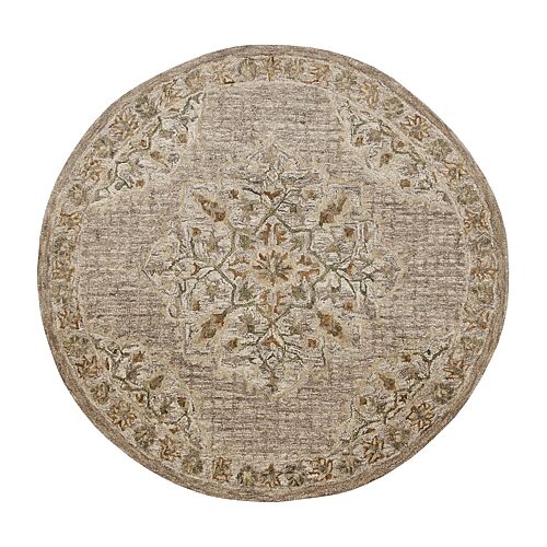 Click here for Lr Home Sweet Sinuo-120 6 x 6 Round Area Rug - Bei... prices