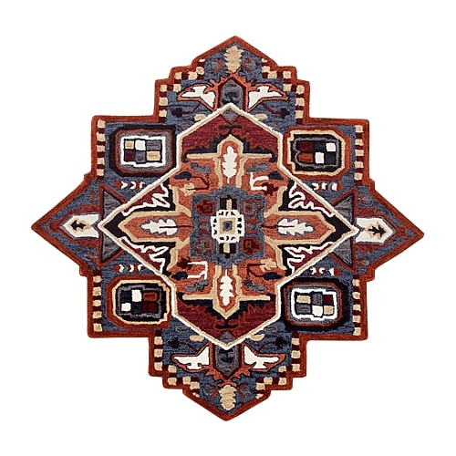 Closeout Lr Home Super Shape50923 Novelty Area Rug